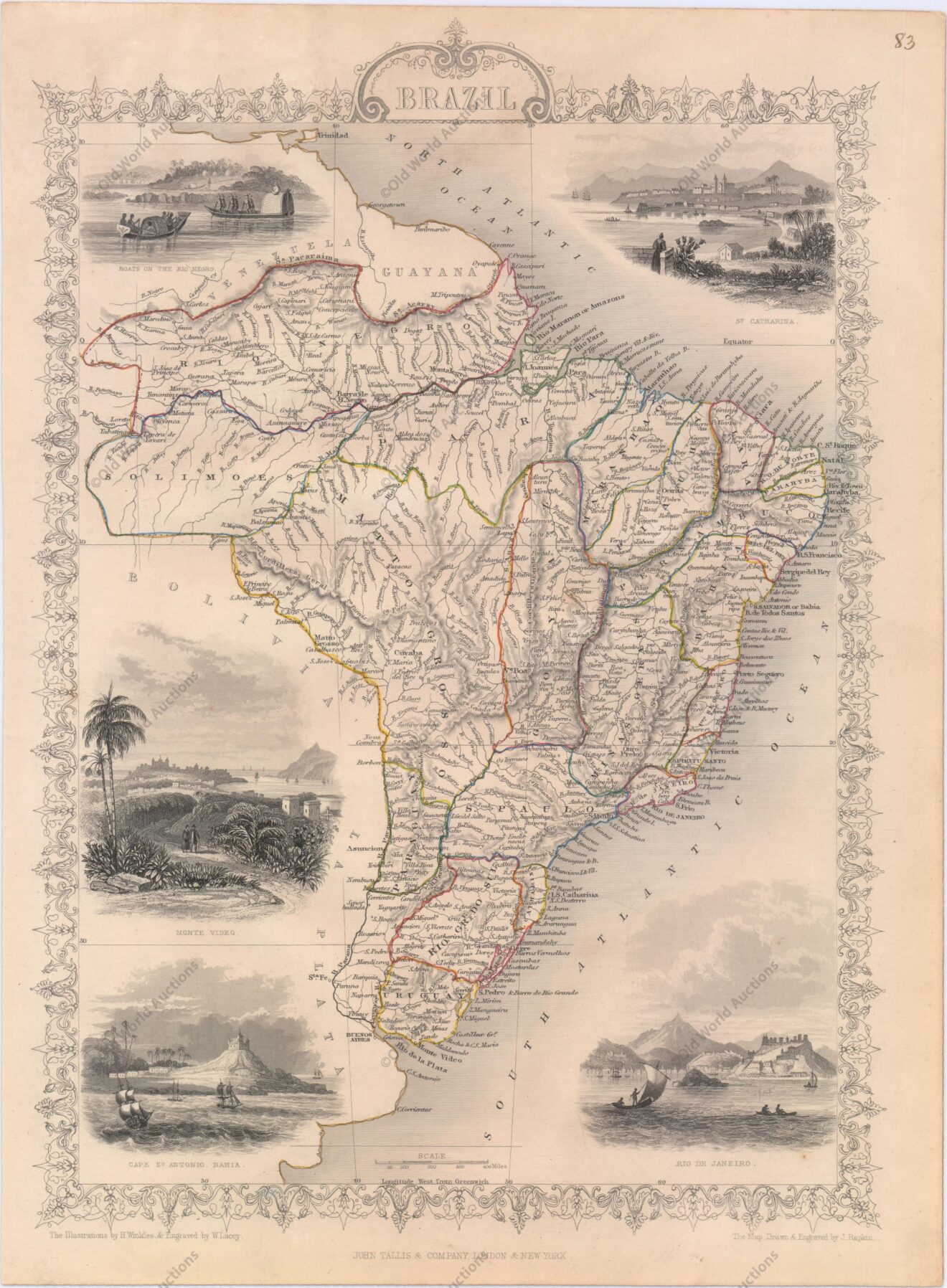 Mapa do Brasil de 1850 - Mapas Históricos do Brasil